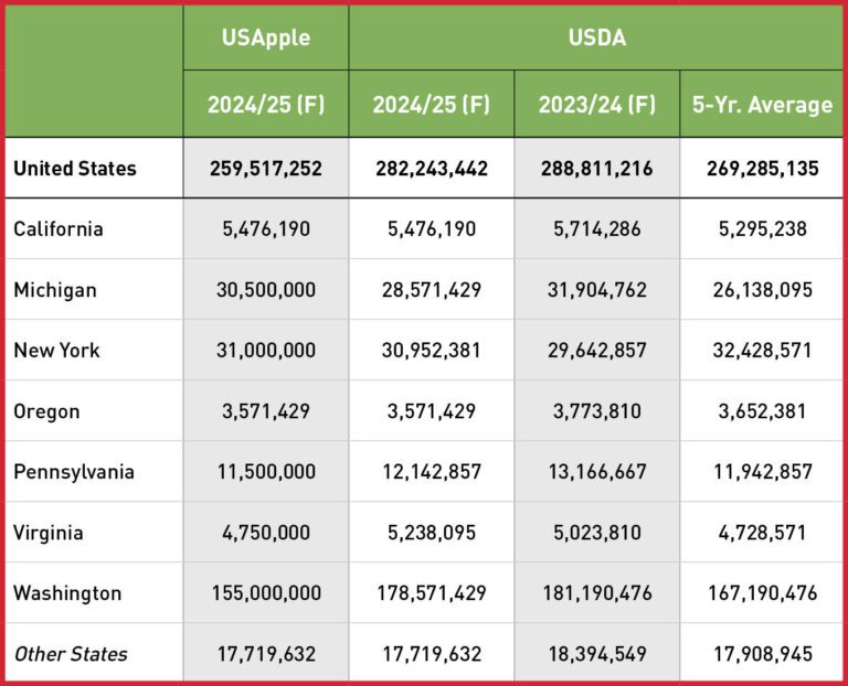 Apple production practices drive strong crops | Fruit Growers News